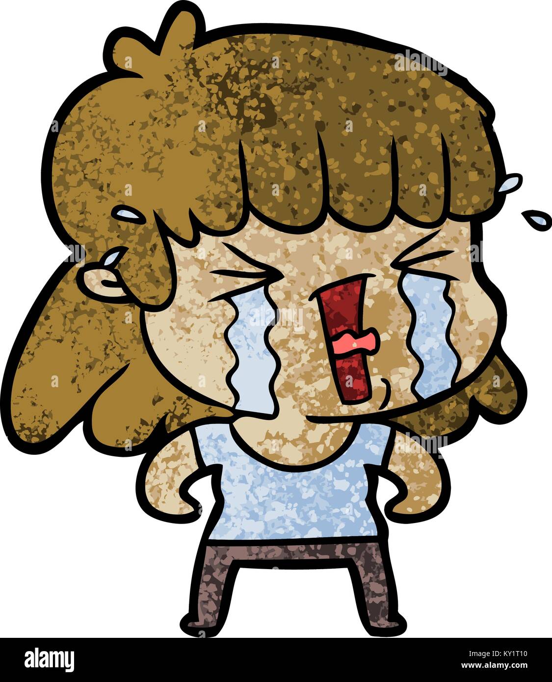 cartoon woman in tears Stock Vector Image & Art - Alamy