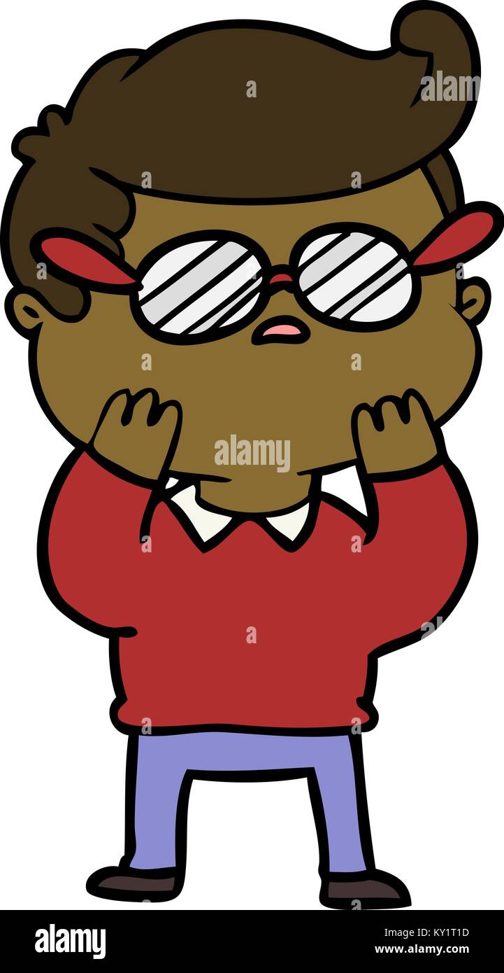 cartoon aloof man considering Stock Vector Image & Art - Alamy