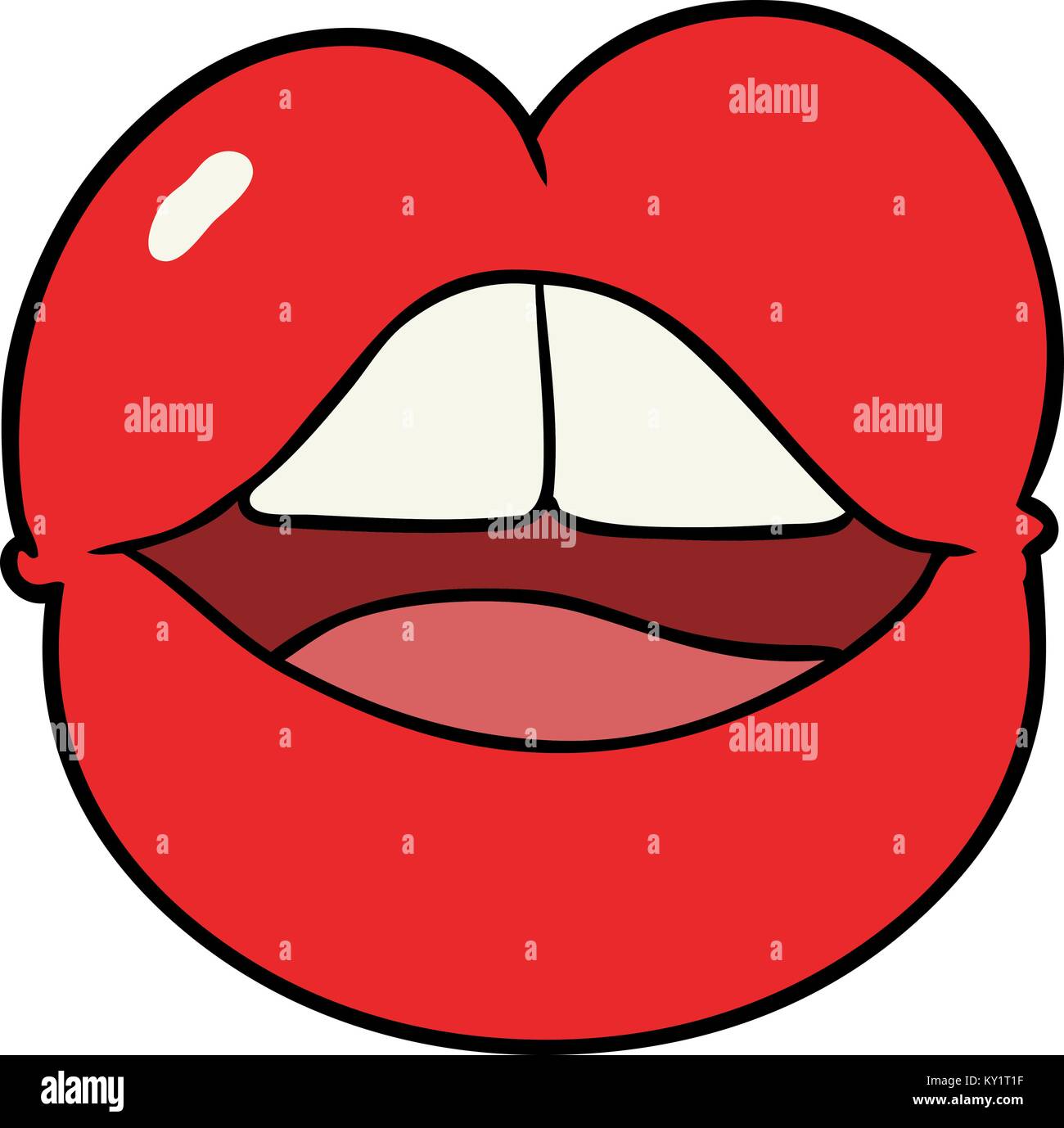 cartoon full lips Stock Vector Image & Art - Alamy