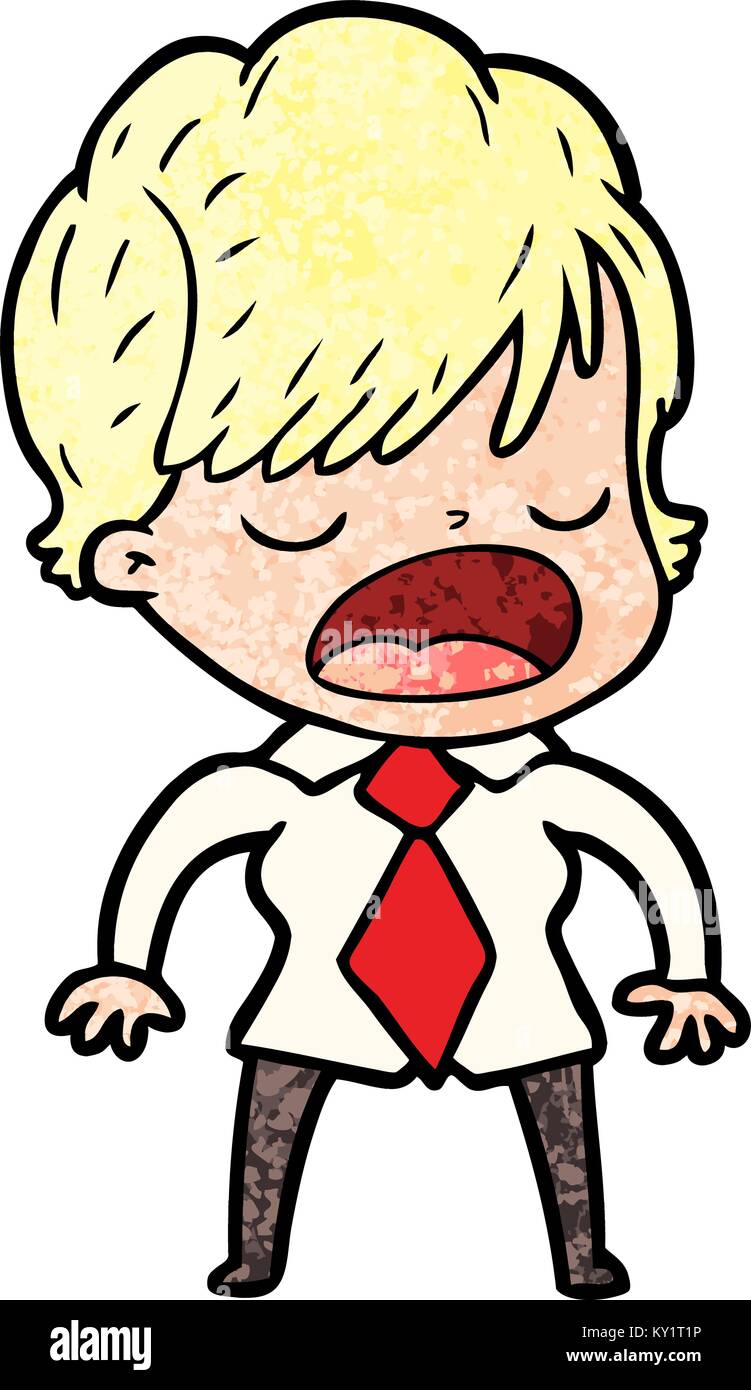 cartoon woman talking Stock Vector Image & Art - Alamy