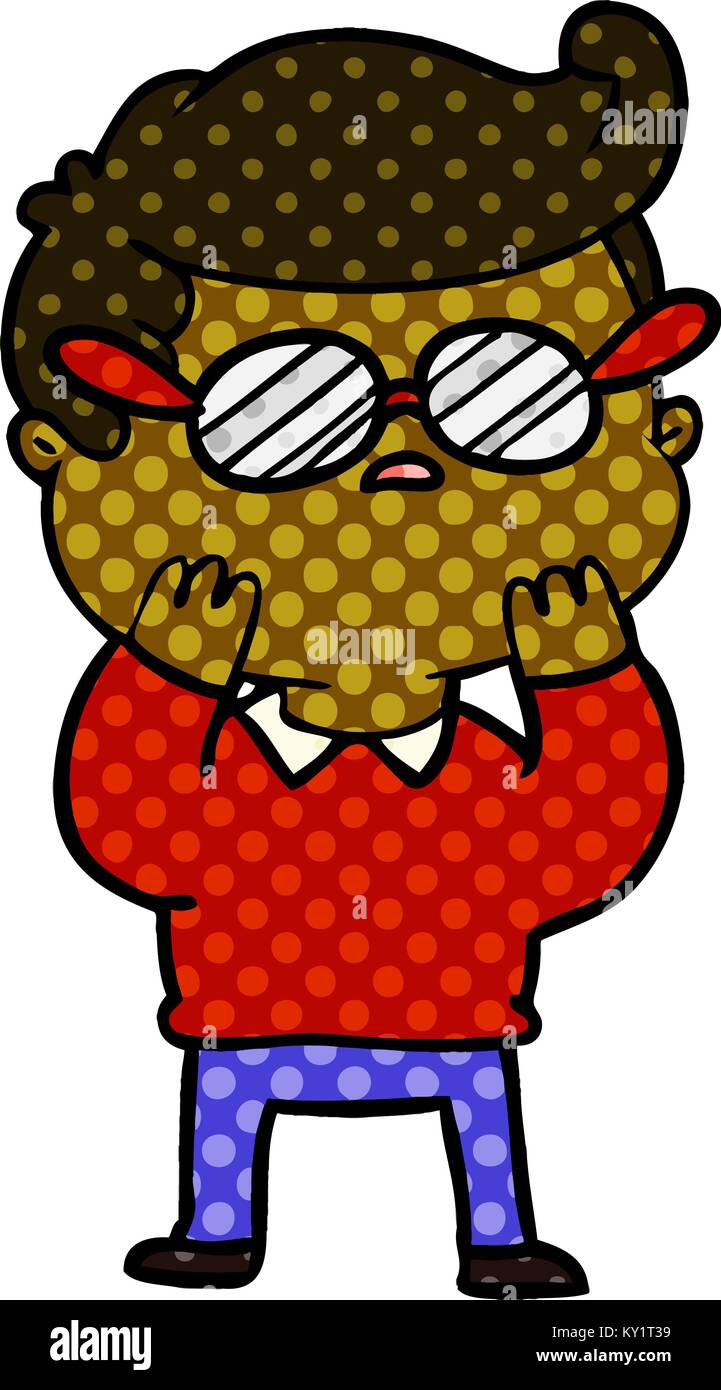 cartoon aloof man considering Stock Vector Image & Art - Alamy