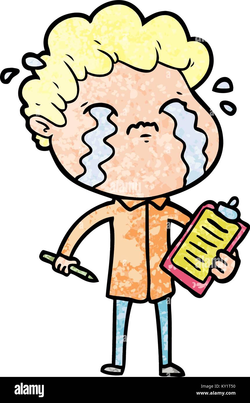 cartoon man crying Stock Vector Image & Art - Alamy