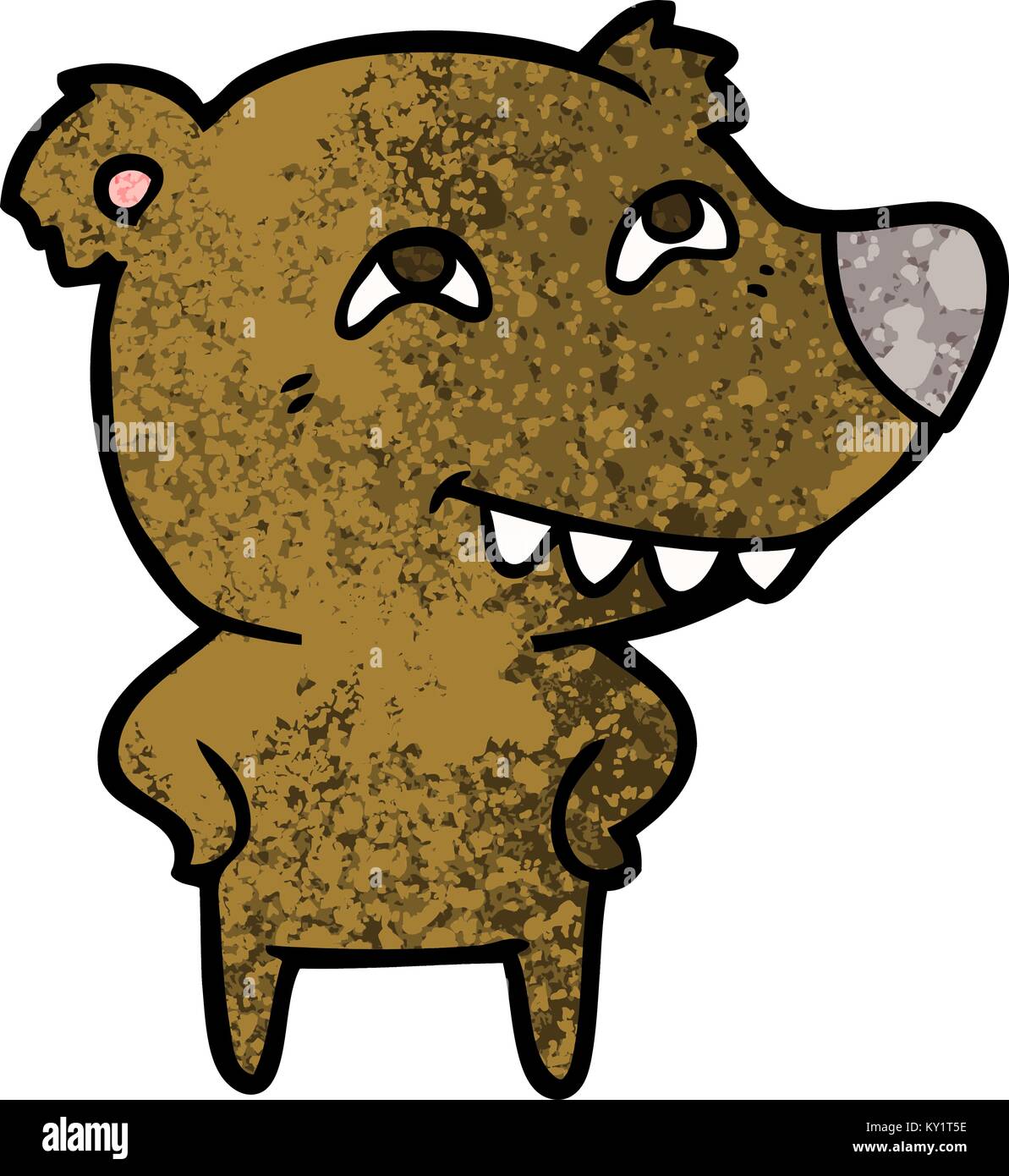 cartoon bear showing teeth Stock Vector Image & Art - Alamy