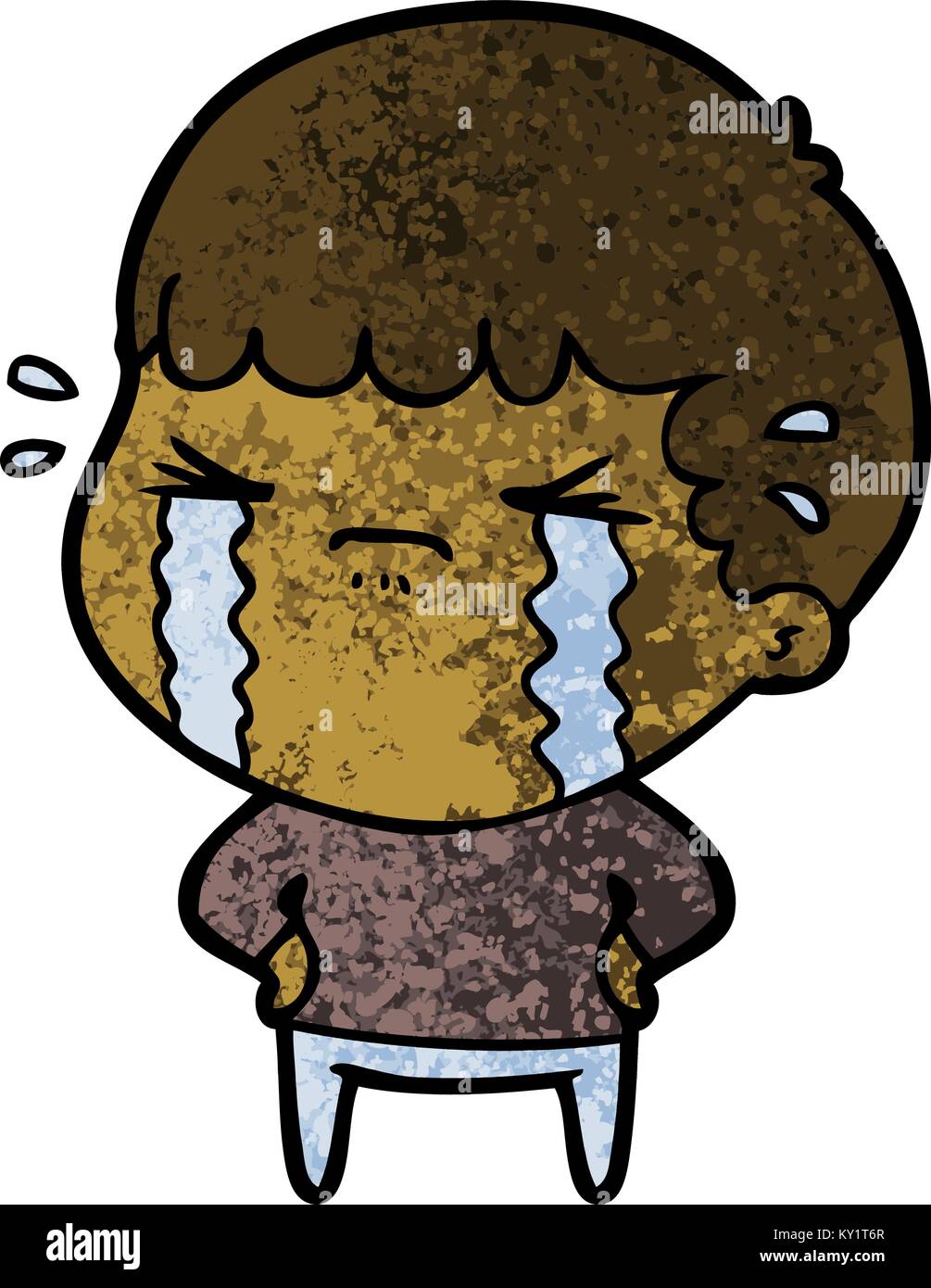 cartoon man crying Stock Vector Image & Art - Alamy