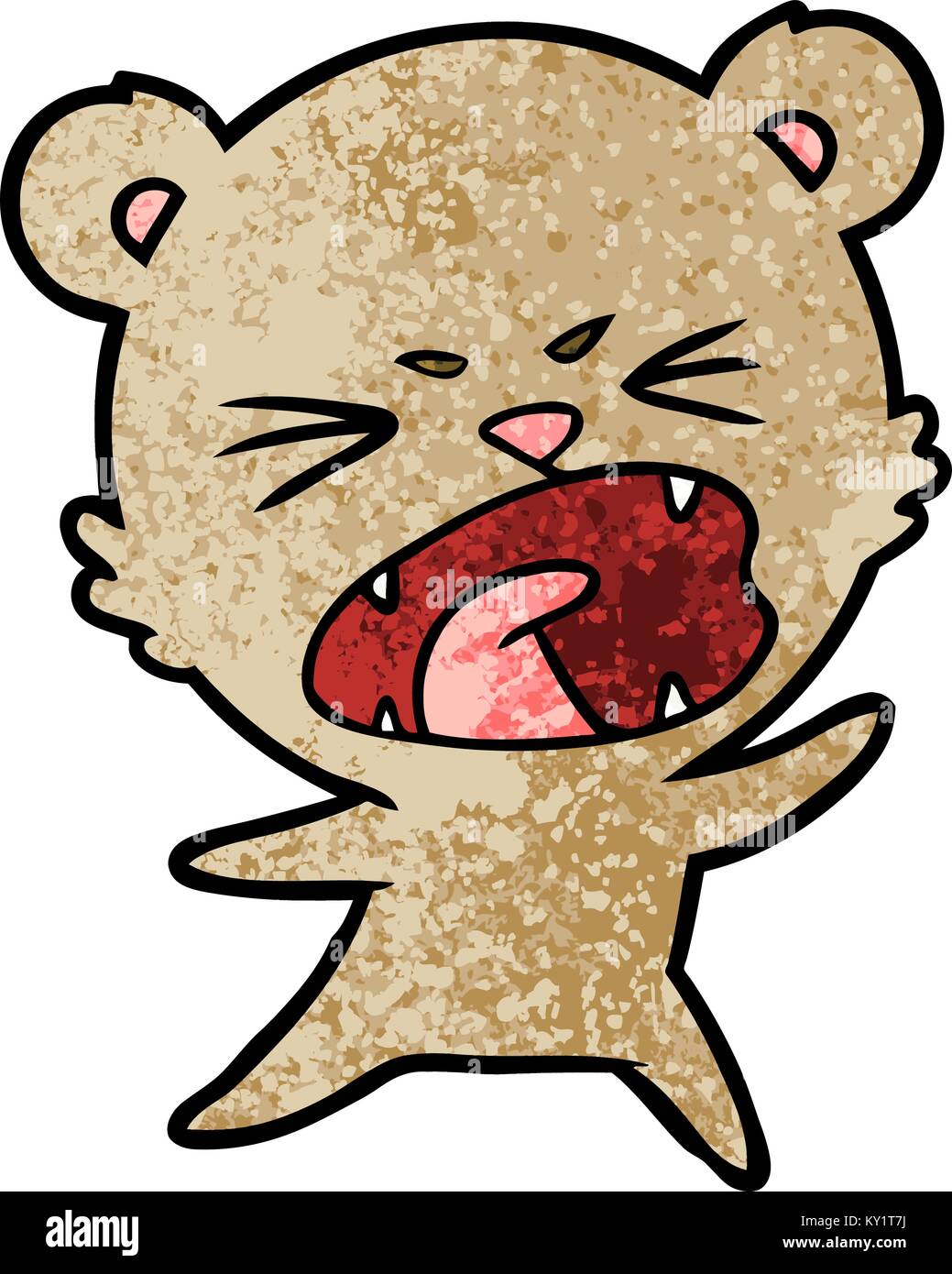 angry cartoon bear Stock Vector Image & Art - Alamy