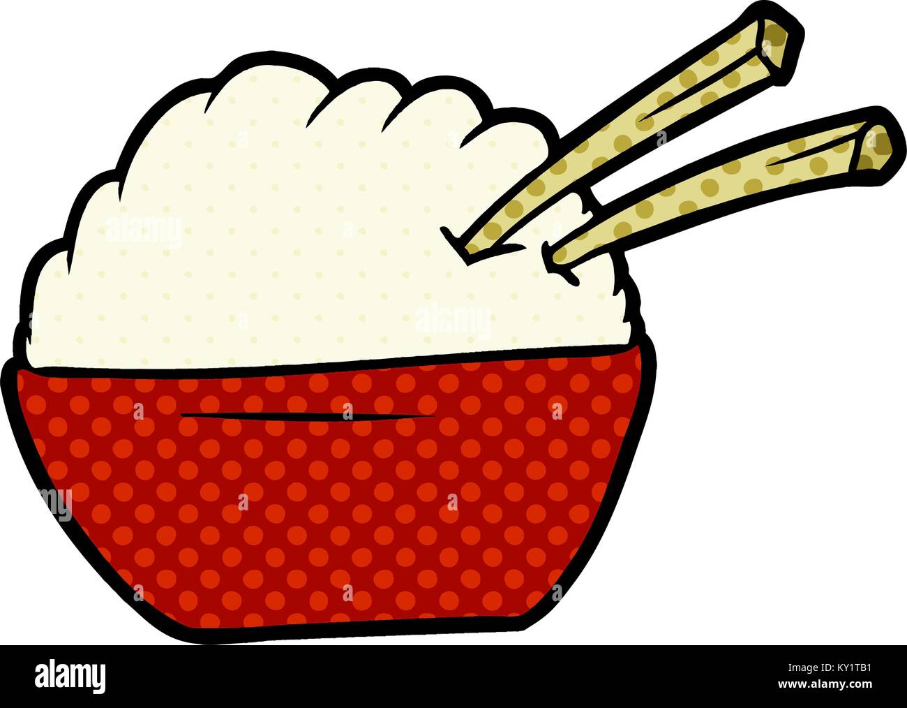 cartoon bowl of rice Stock Vector Image & Art - Alamy