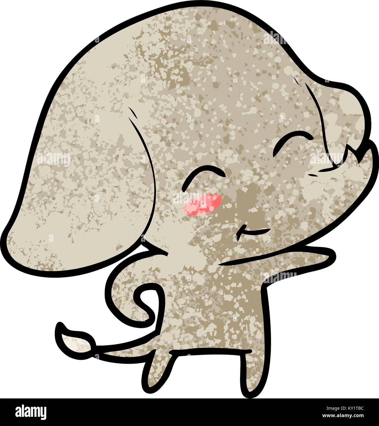 cute cartoon elephant Stock Vector Image & Art - Alamy