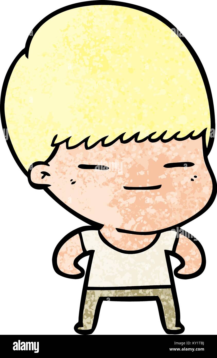 cartoon smug boy Stock Vector Image & Art - Alamy