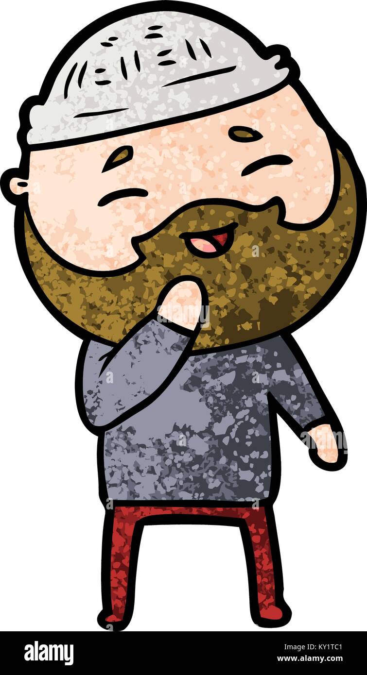 cartoon happy bearded man Stock Vector Image & Art - Alamy