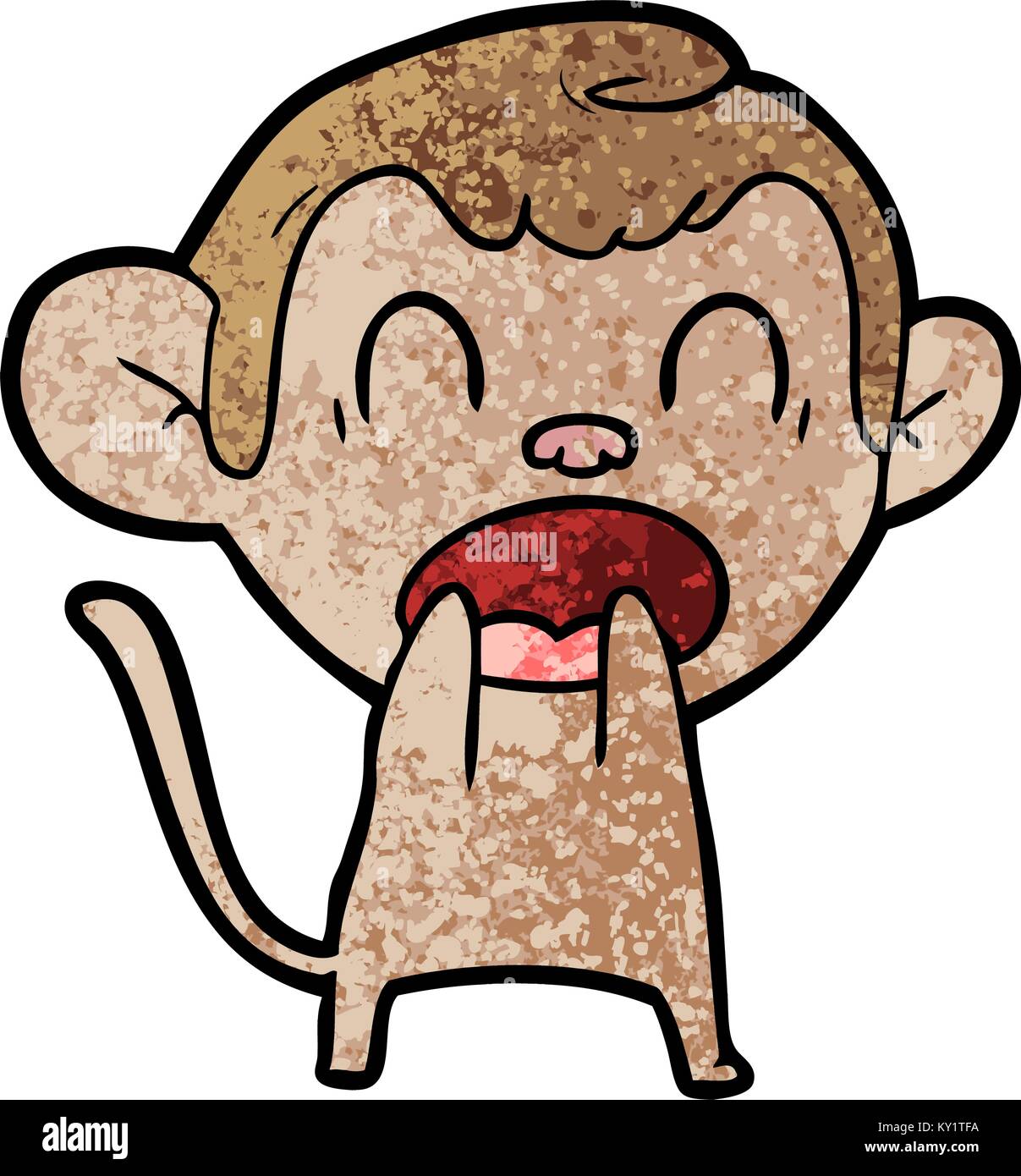 shouting cartoon monkey Stock Vector Image & Art - Alamy