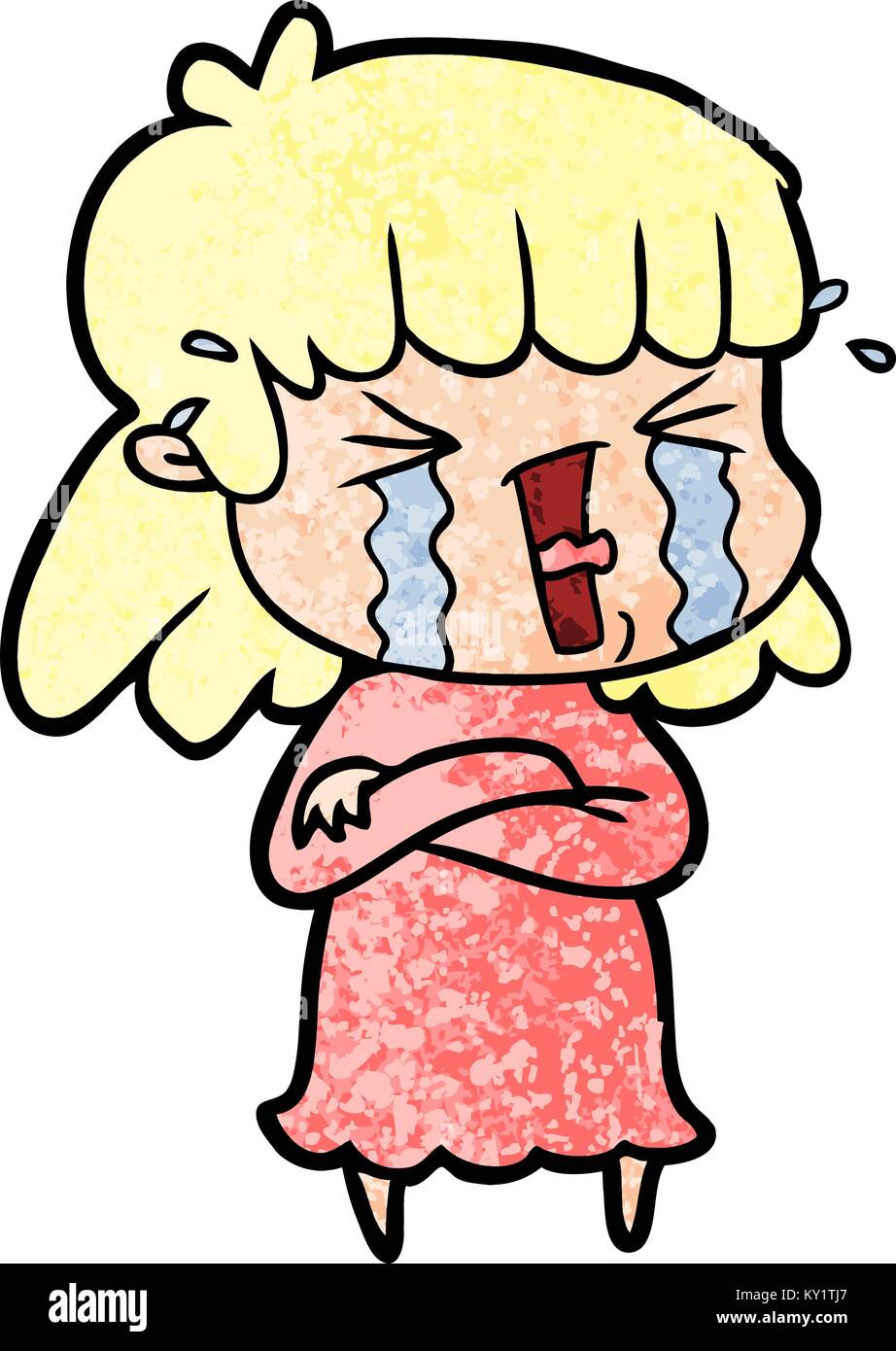 cartoon woman in tears Stock Vector Image & Art - Alamy
