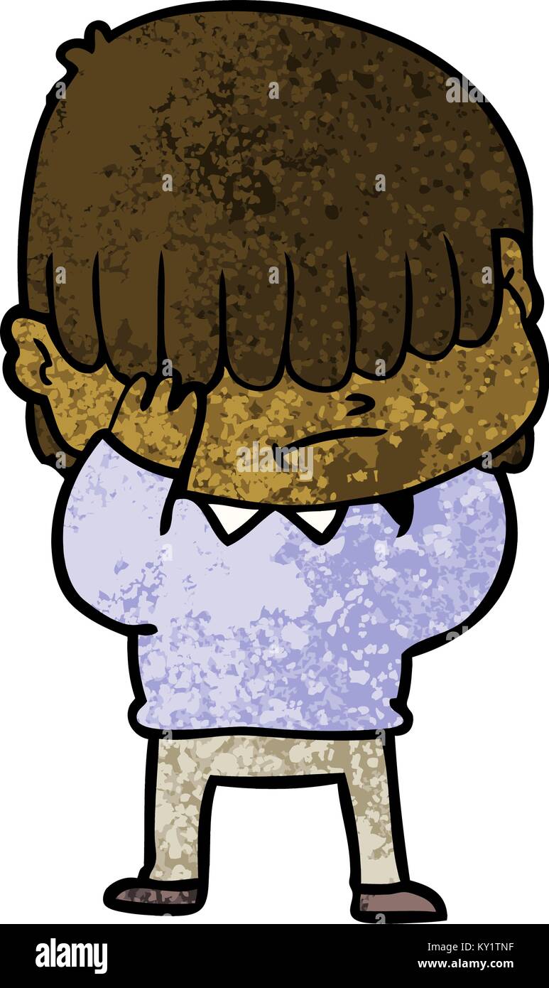 cartoon boy with untidy hair Stock Vector Image & Art - Alamy