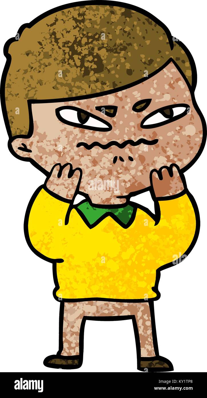 cartoon angry man Stock Vector Image & Art - Alamy