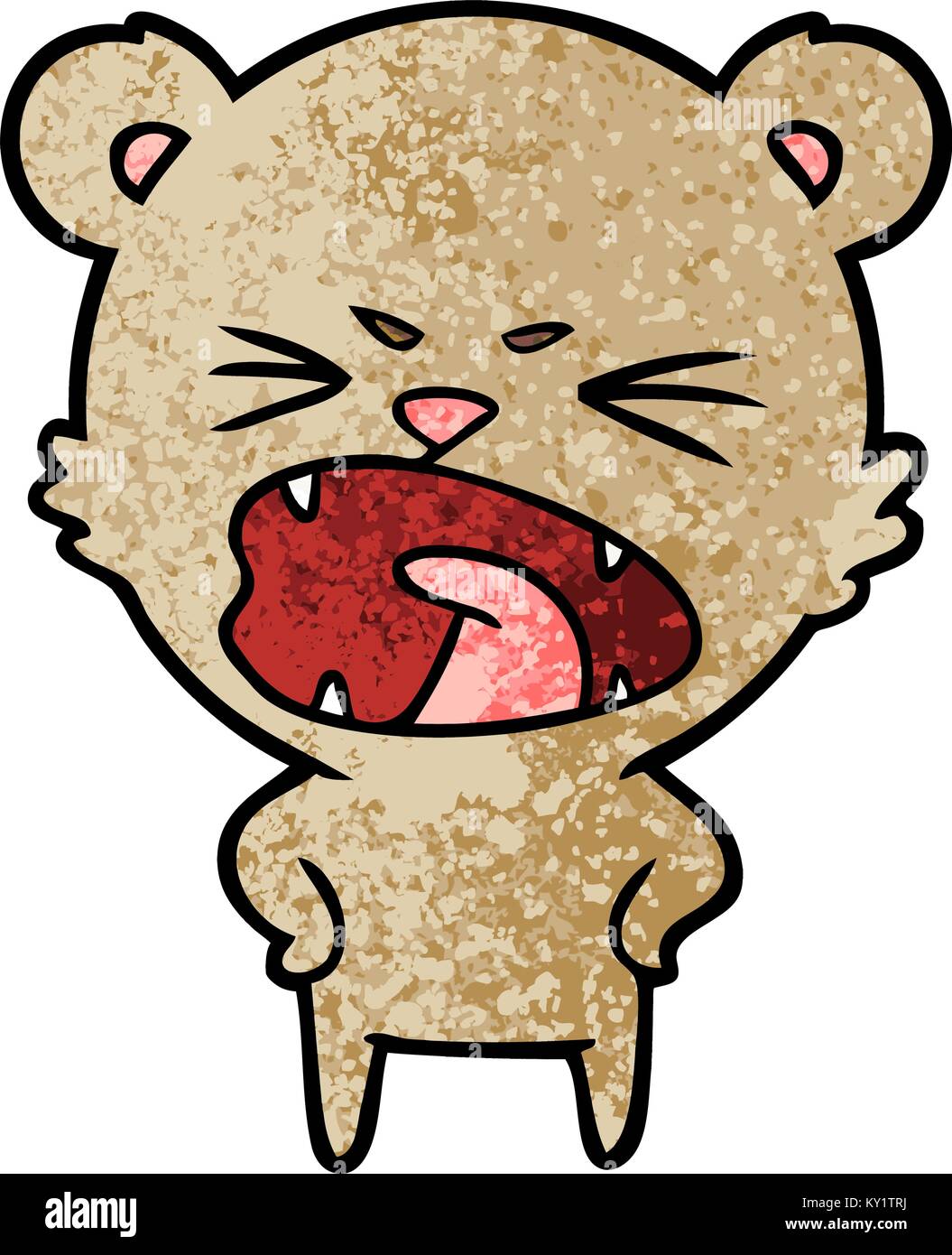 Angry bear illustration Stock Vector Images - Alamy