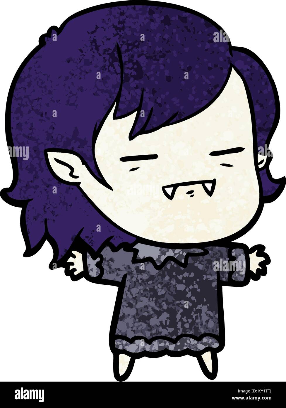 cartoon undead vampire girl Stock Vector Image & Art - Alamy