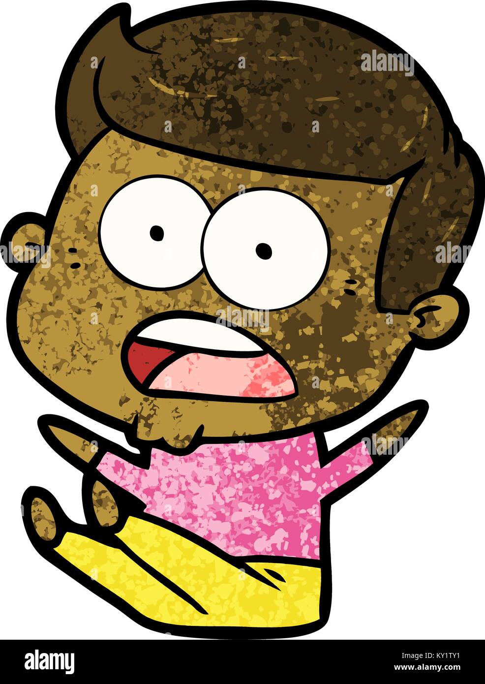 cartoon shocked man Stock Vector Image & Art - Alamy