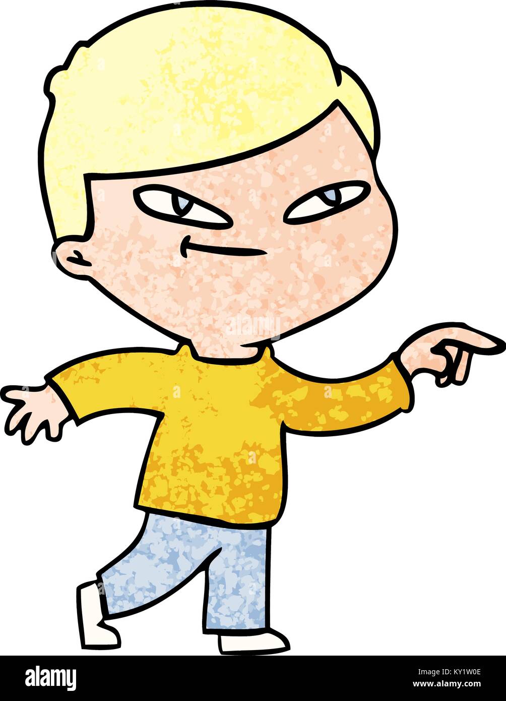 cartoon pointing man Stock Vector Image & Art - Alamy