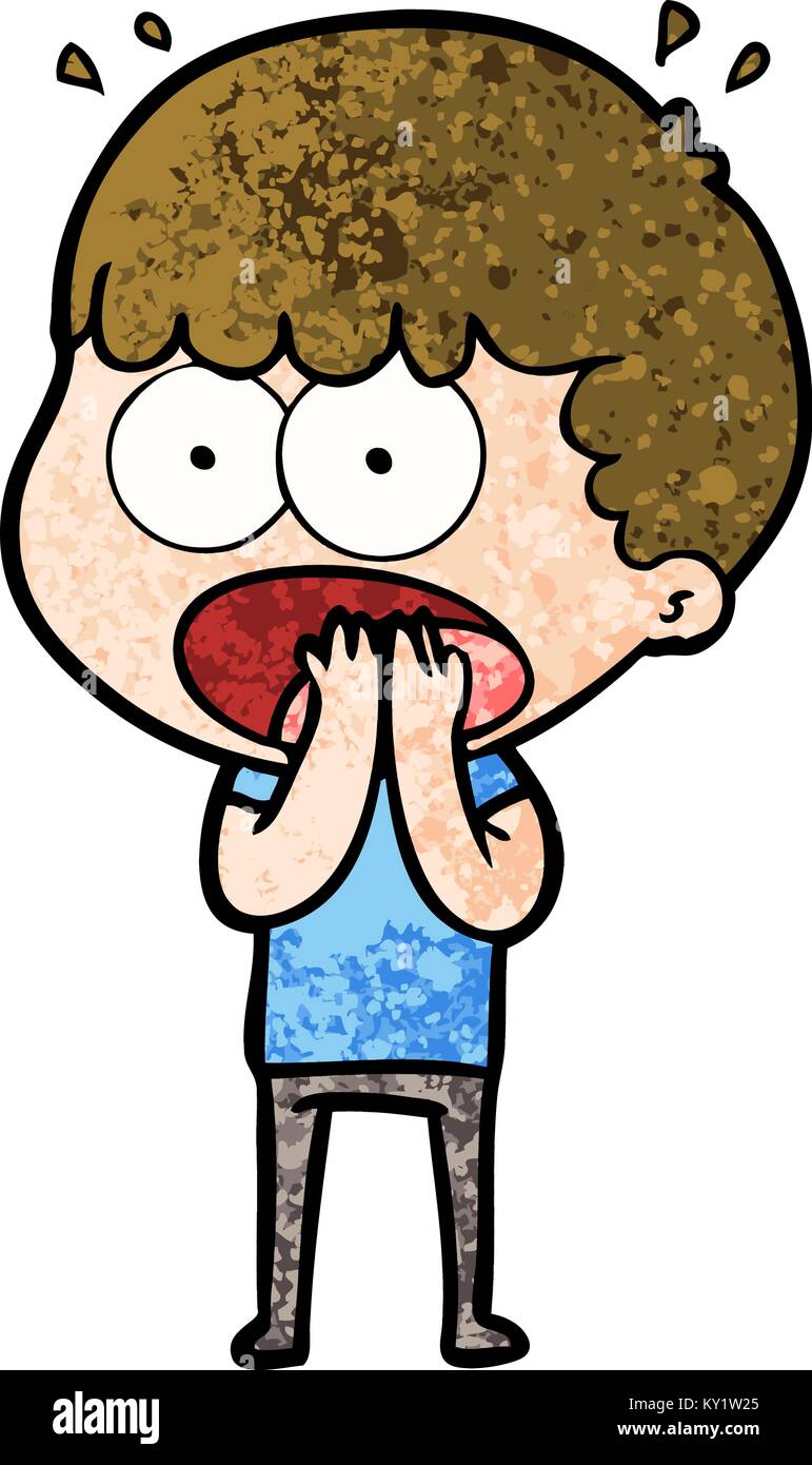 cartoon shocked man Stock Vector Image & Art - Alamy