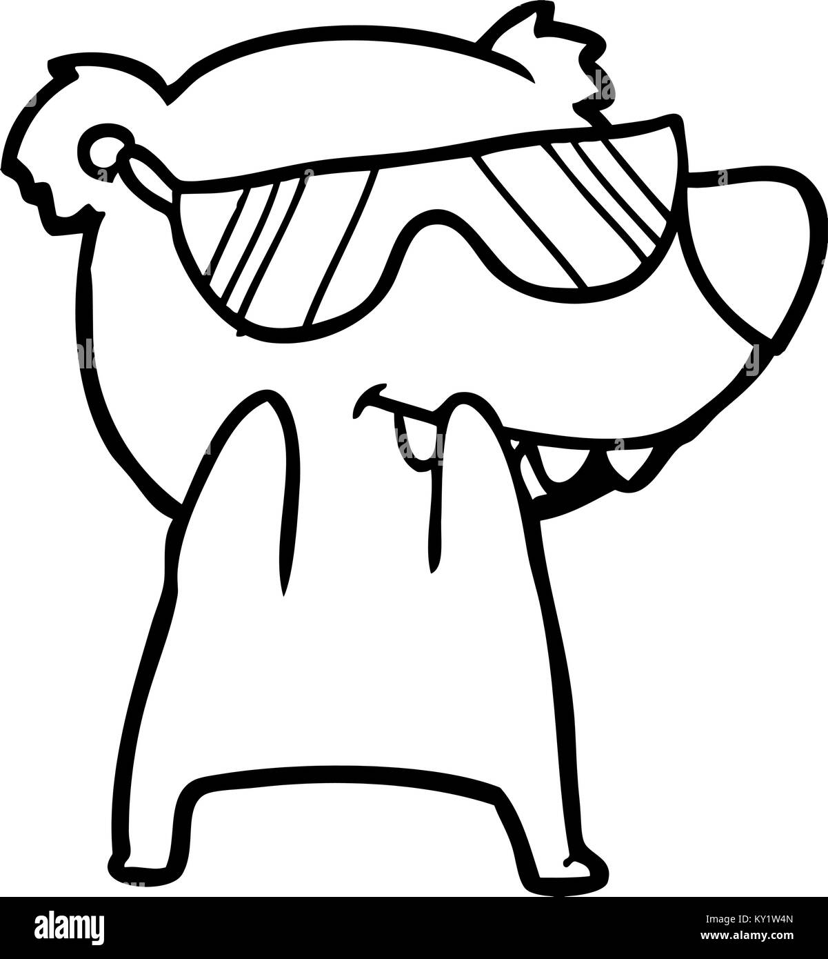 Bear wearing Black and White Stock Photos & Images - Alamy