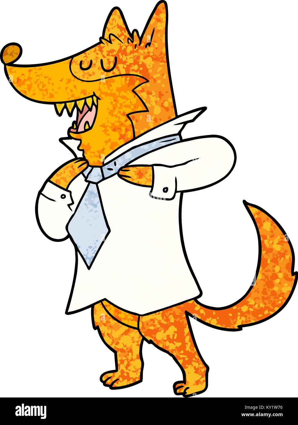 office worker fox cartoon character Stock Vector Image & Art - Alamy