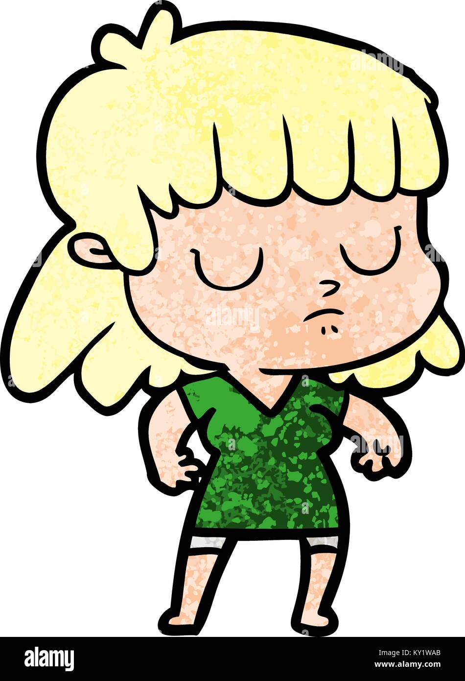 cartoon indifferent woman Stock Vector Image & Art - Alamy