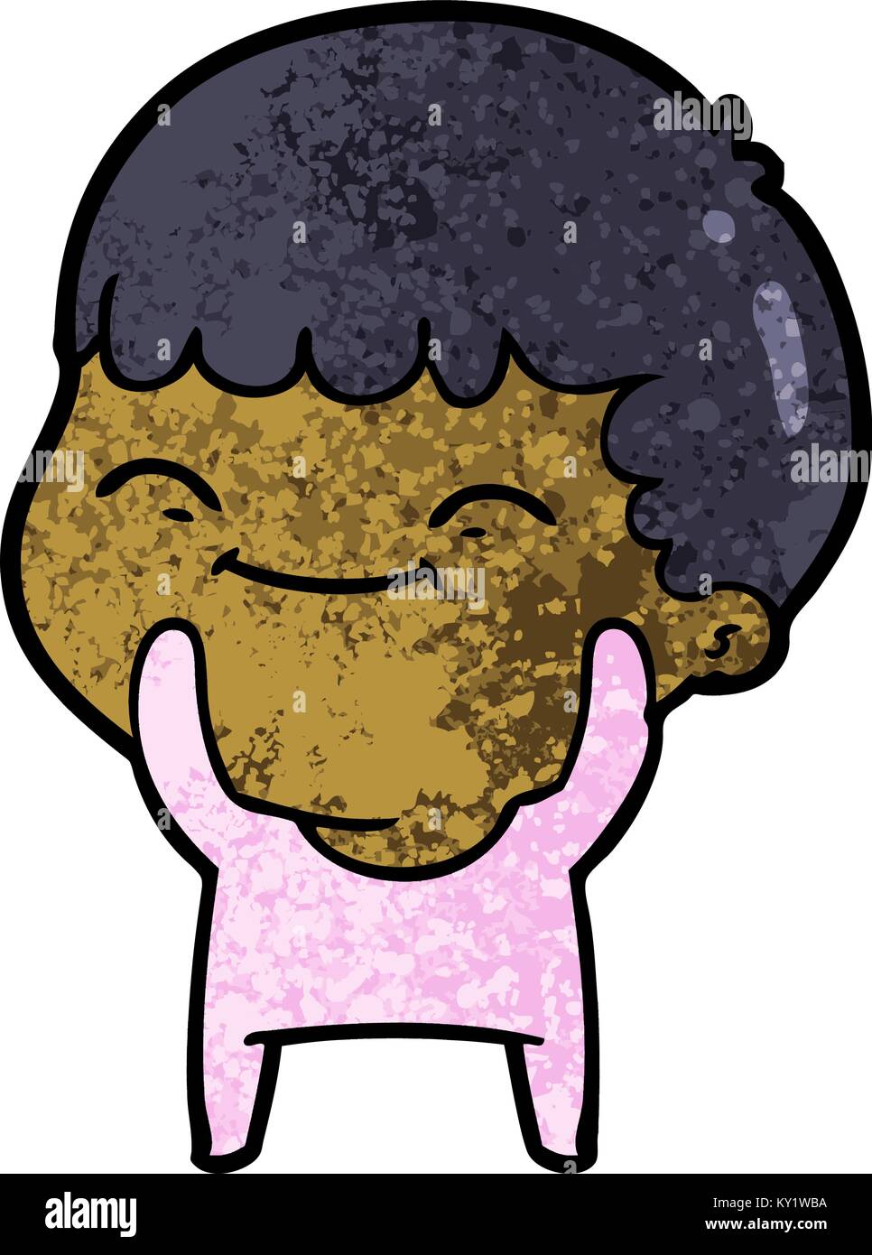 cartoon happy boy Stock Vector Image & Art - Alamy