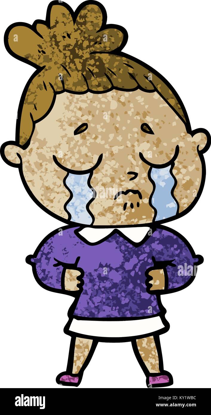 cartoon crying woman Stock Vector Image & Art - Alamy