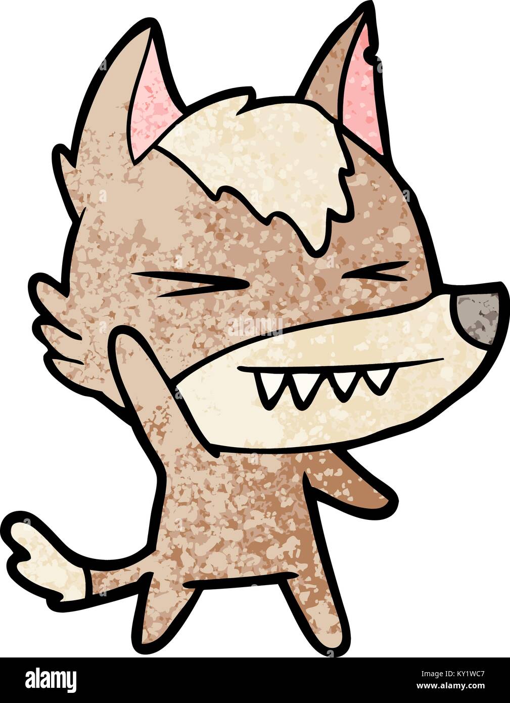 angry wolf cartoon Stock Vector Image & Art - Alamy