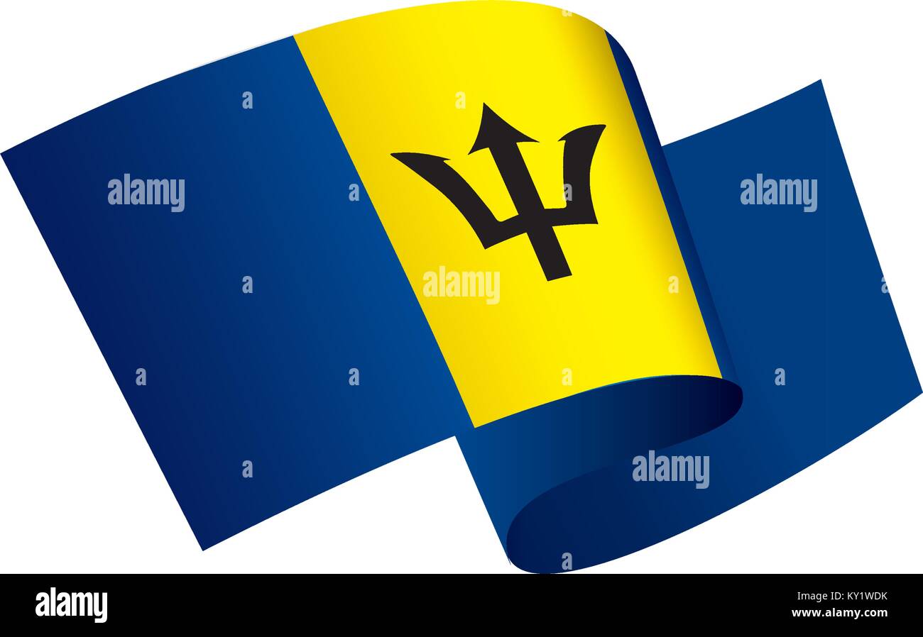 Barbados flag, vector illustration Stock Vector Image & Art - Alamy