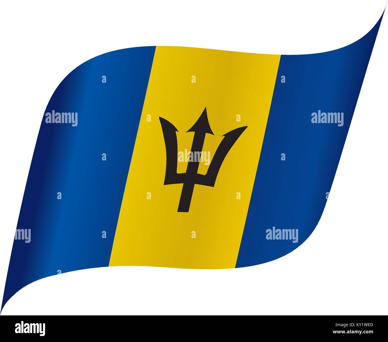 Barbados flag, vector illustration Stock Vector Image & Art - Alamy