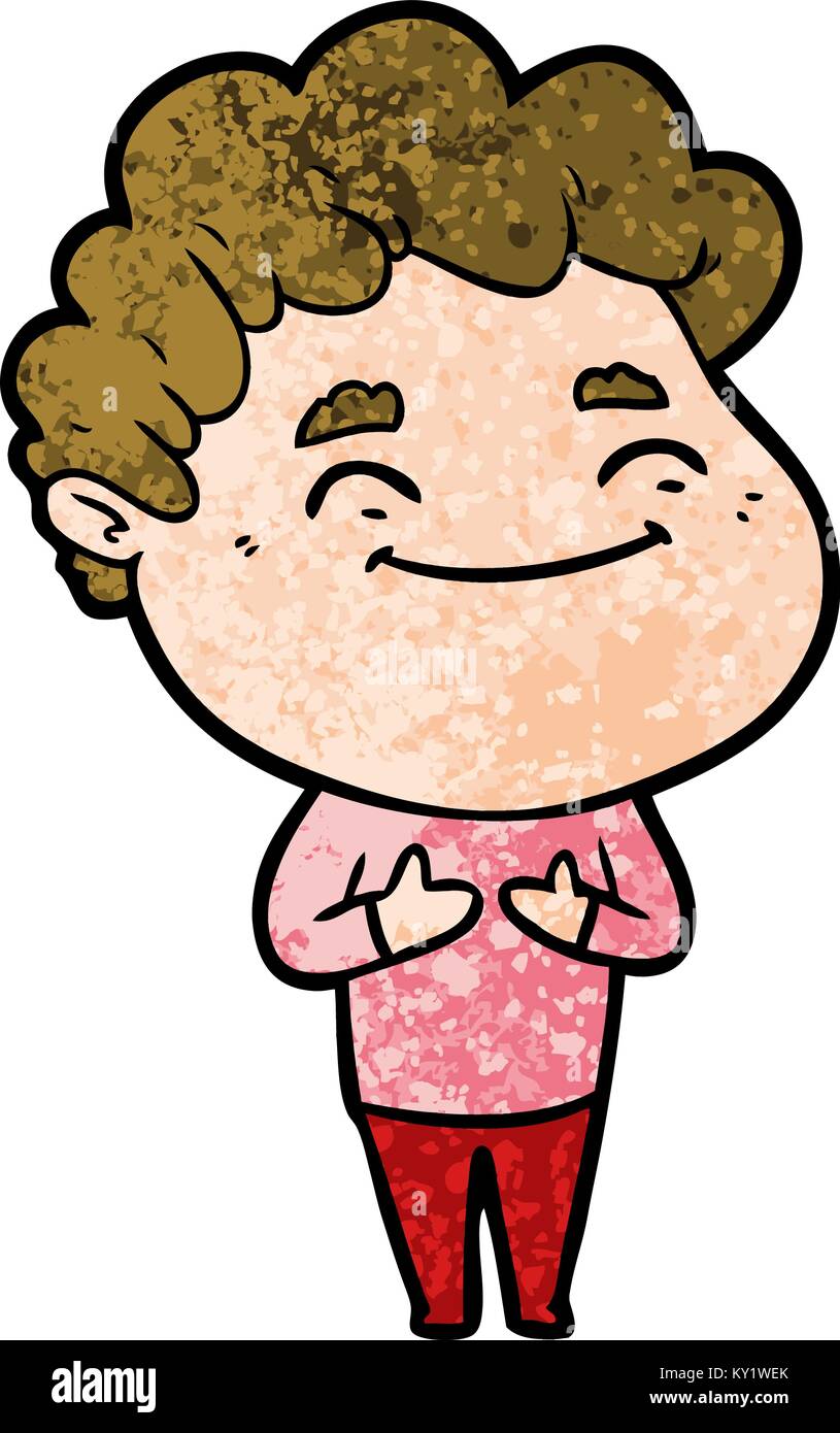 cartoon friendly man Stock Vector Image & Art - Alamy