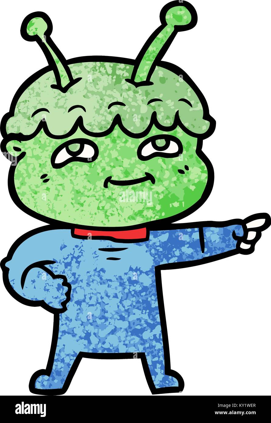 friendly cartoon spaceman Stock Vector Image & Art - Alamy