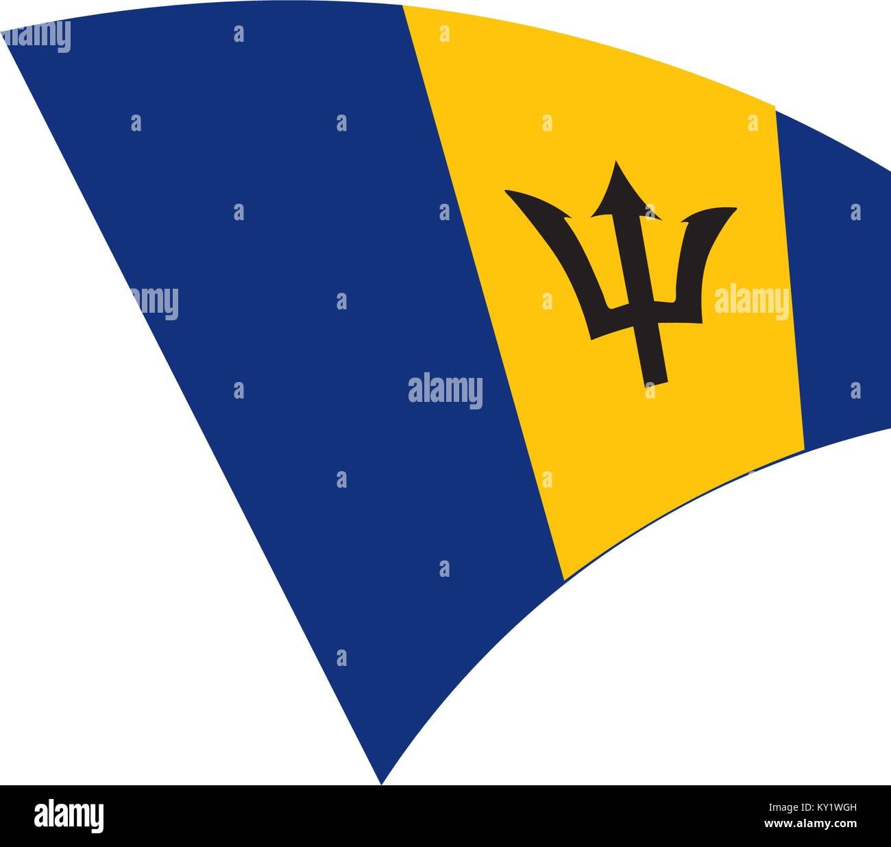 Barbados flag, vector illustration Stock Vector Image & Art - Alamy