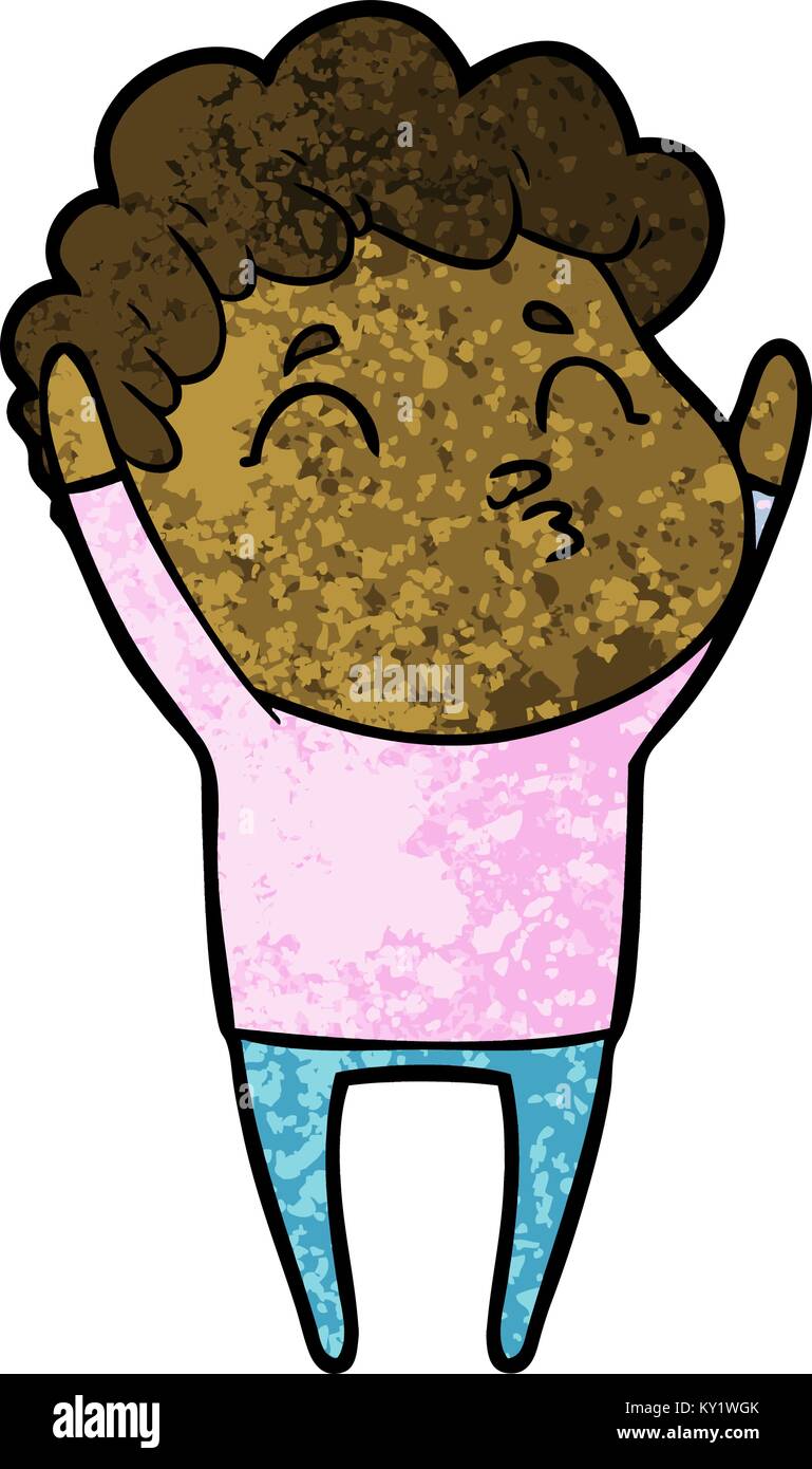 cartoon man pouting Stock Vector Image & Art - Alamy