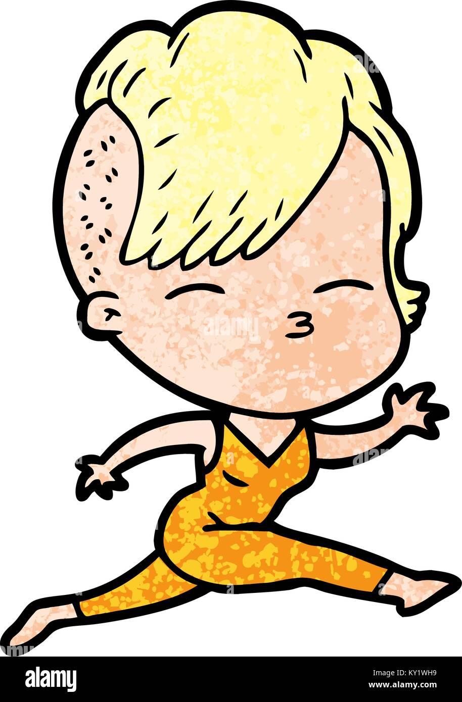 Leaping woman Stock Vector Images - Alamy