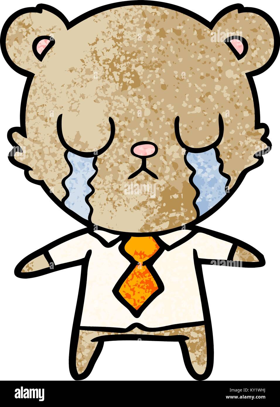 crying cartoon bear Stock Vector Image & Art - Alamy