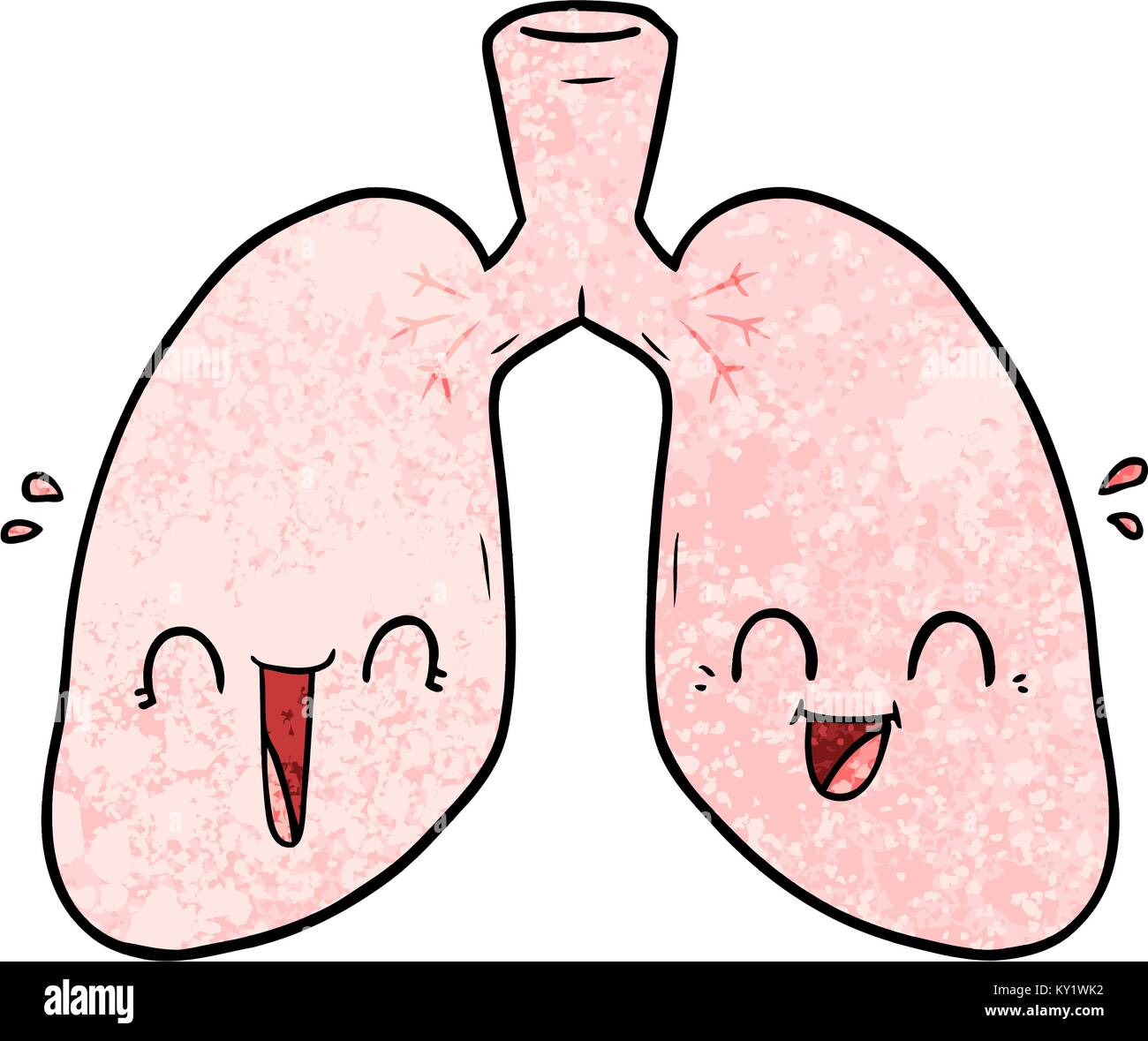 cartoon happy lungs Stock Vector Image & Art - Alamy