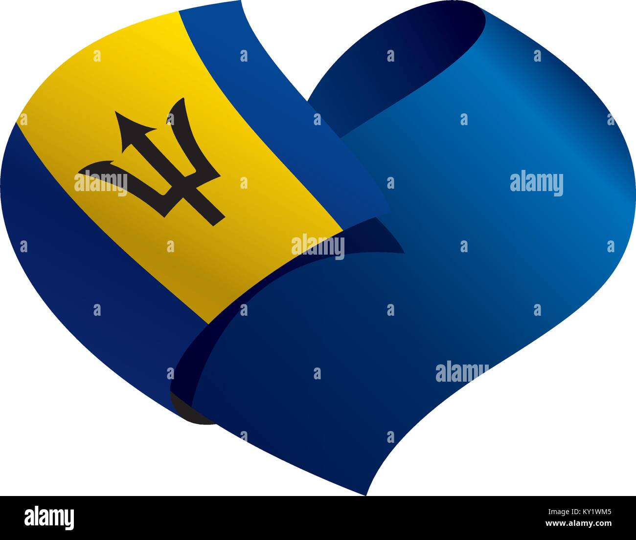 Barbados flag, vector illustration Stock Vector Image & Art - Alamy