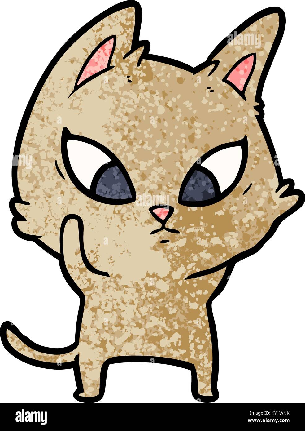 confused cartoon cat Stock Vector Image & Art - Alamy