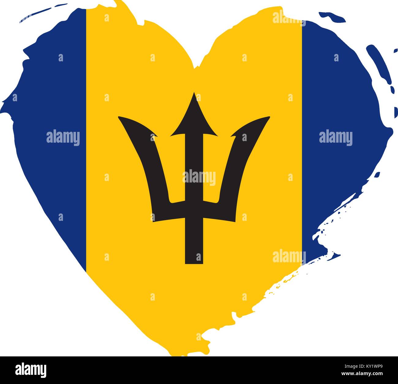 Barbados flag, vector illustration Stock Vector Image & Art - Alamy