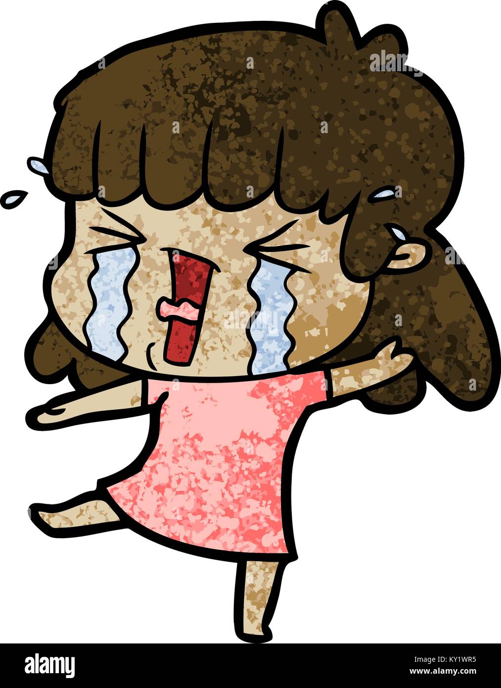 cartoon woman in tears Stock Vector Image & Art - Alamy