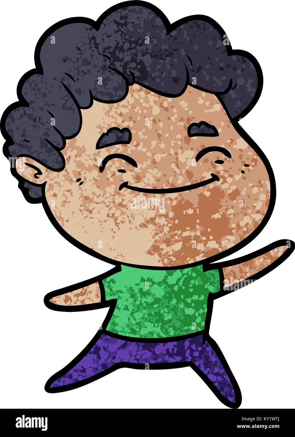 cartoon friendly man Stock Vector Image & Art - Alamy