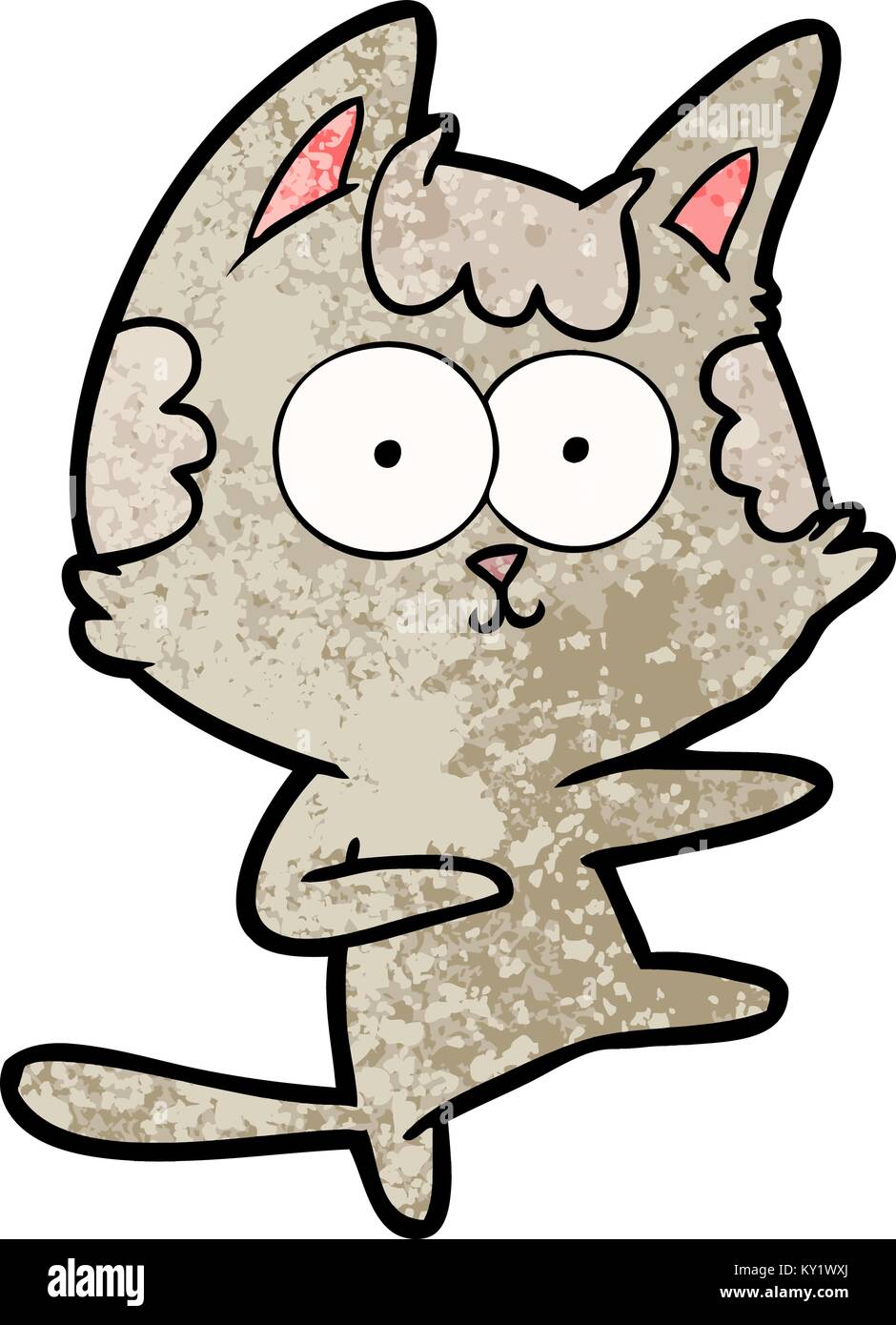dancing cartoon cat Stock Vector Image & Art - Alamy