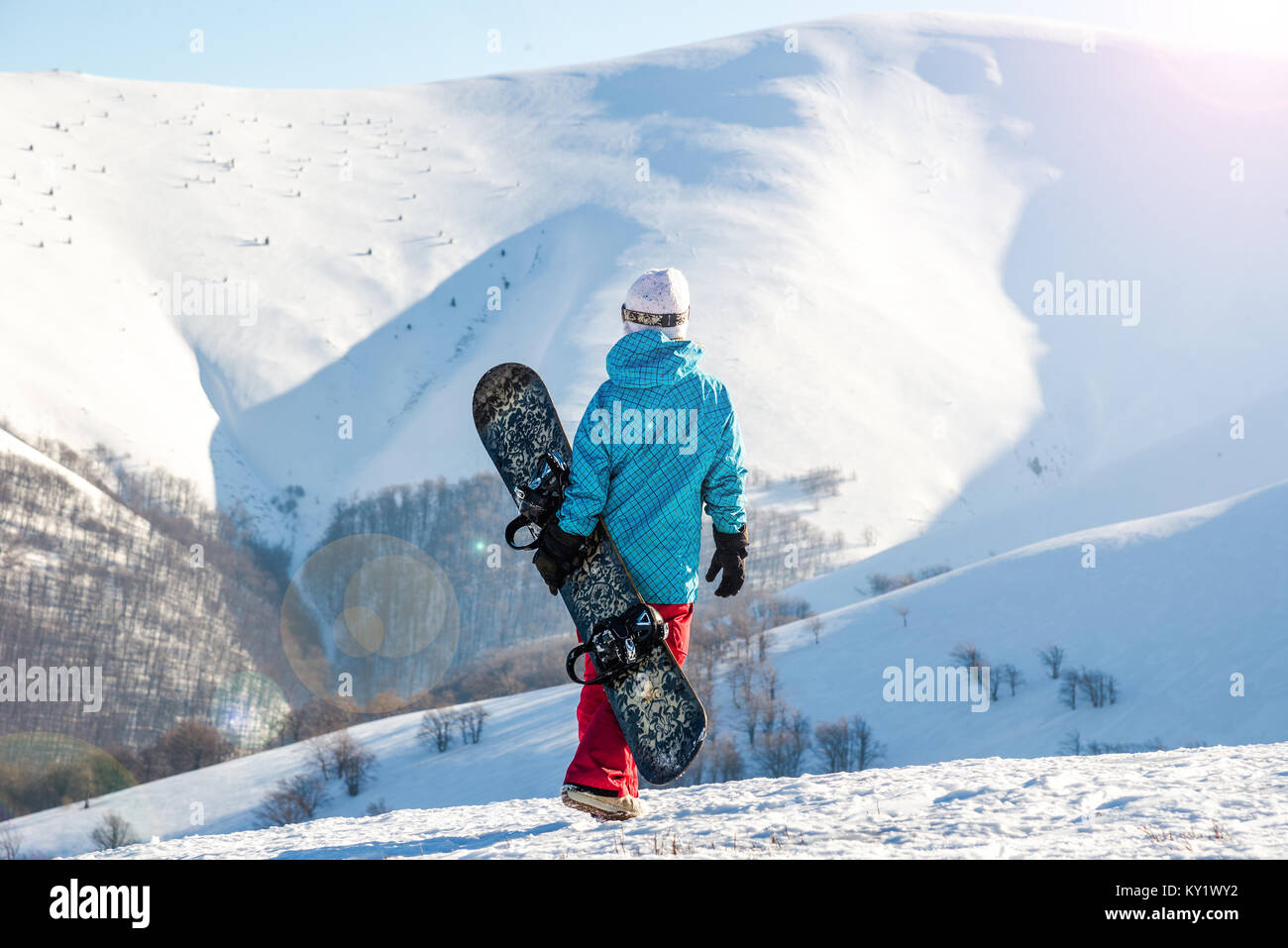 Female blue boarder hi-res stock photography and images - Alamy