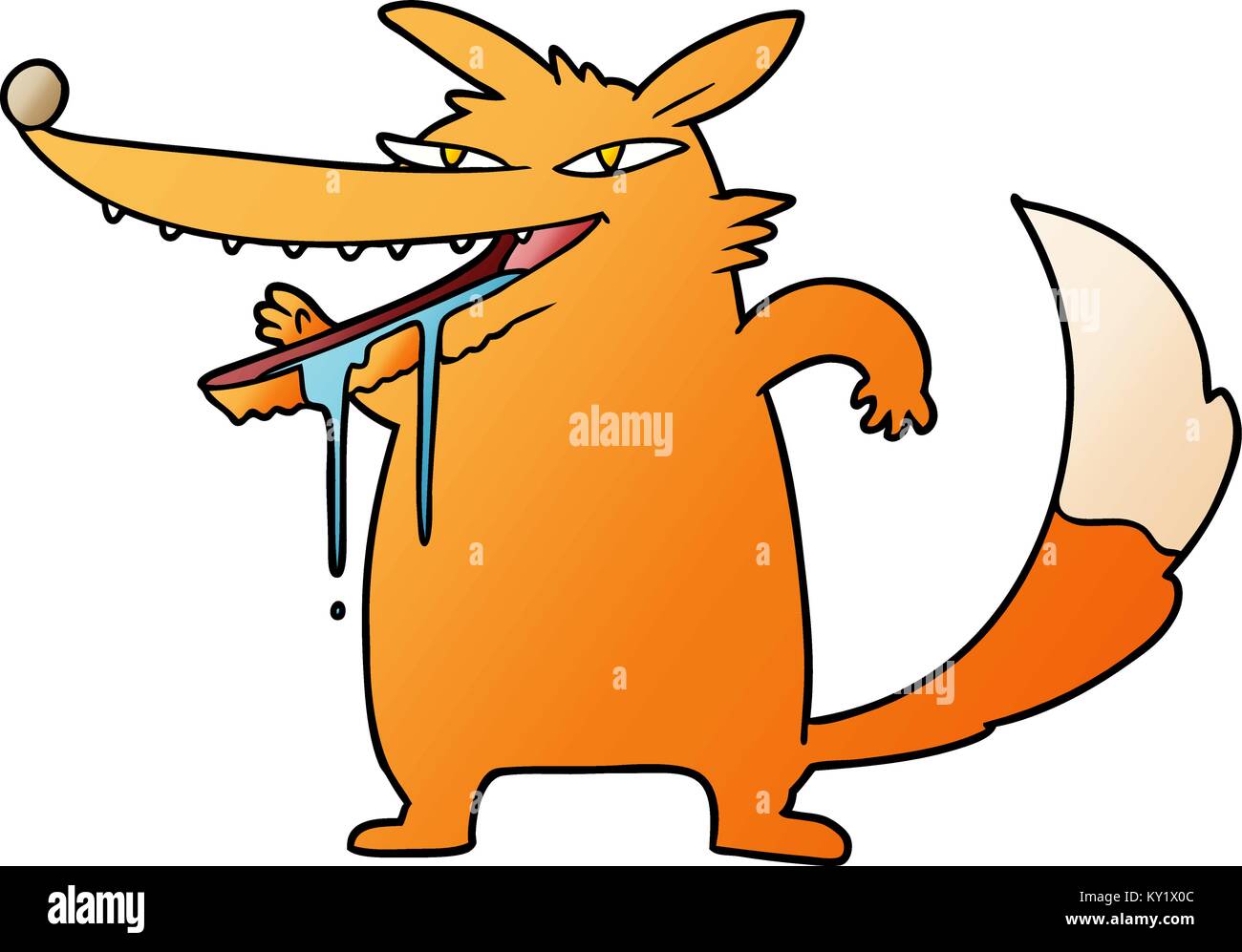 fat fox cartoon character Stock Vector Image & Art - Alamy