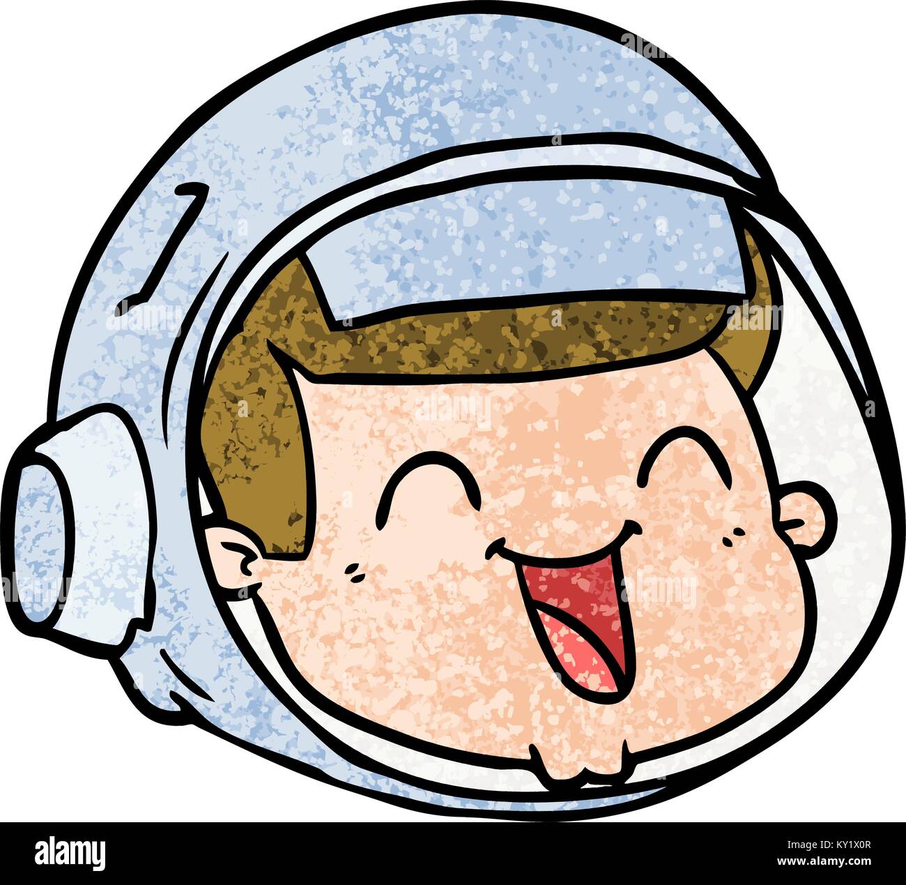 cartoon happy astronaut face Stock Vector Image & Art - Alamy
