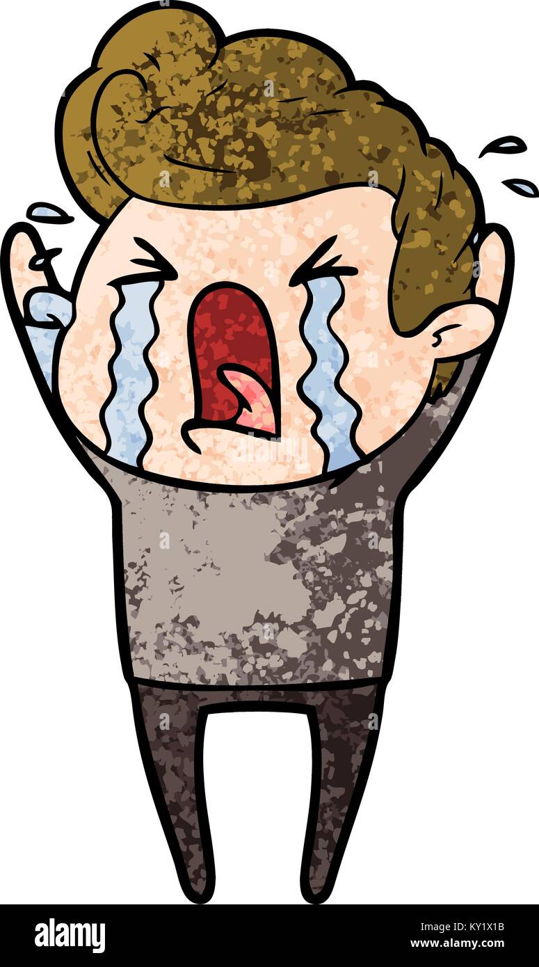 cartoon crying man Stock Vector Image & Art - Alamy