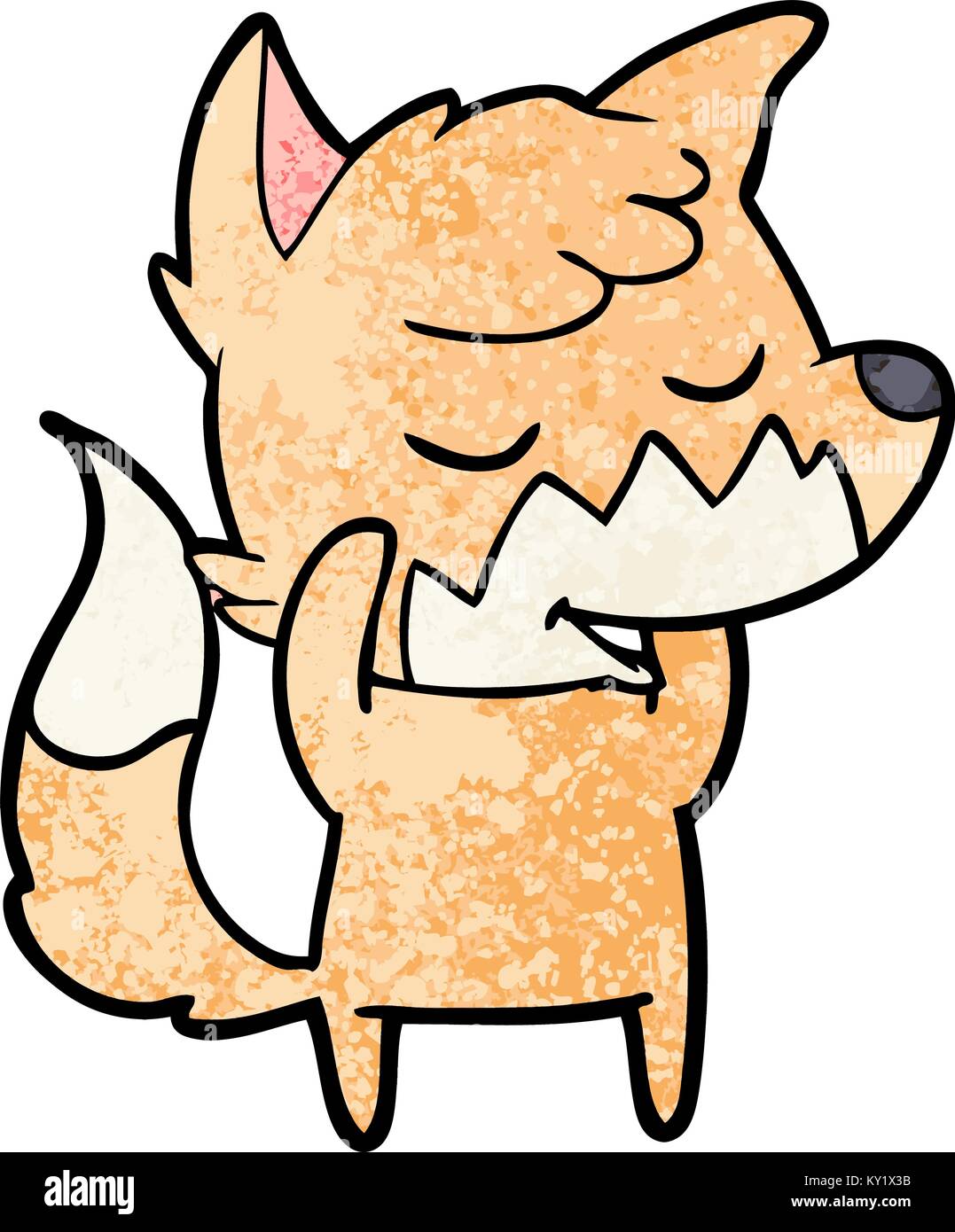 friendly cartoon fox Stock Vector Image & Art - Alamy