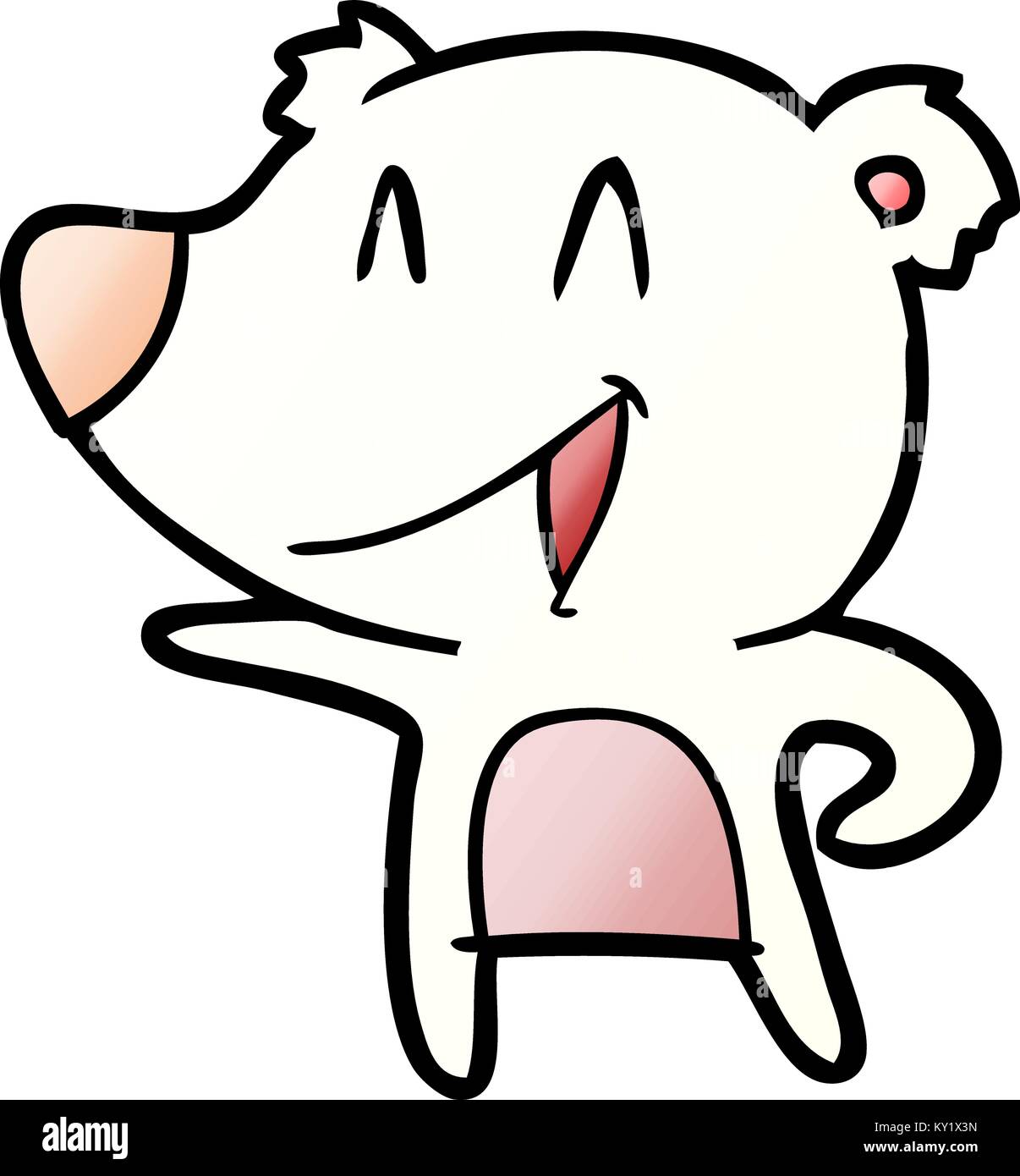 happy polar bear cartoon Stock Vector Image & Art - Alamy