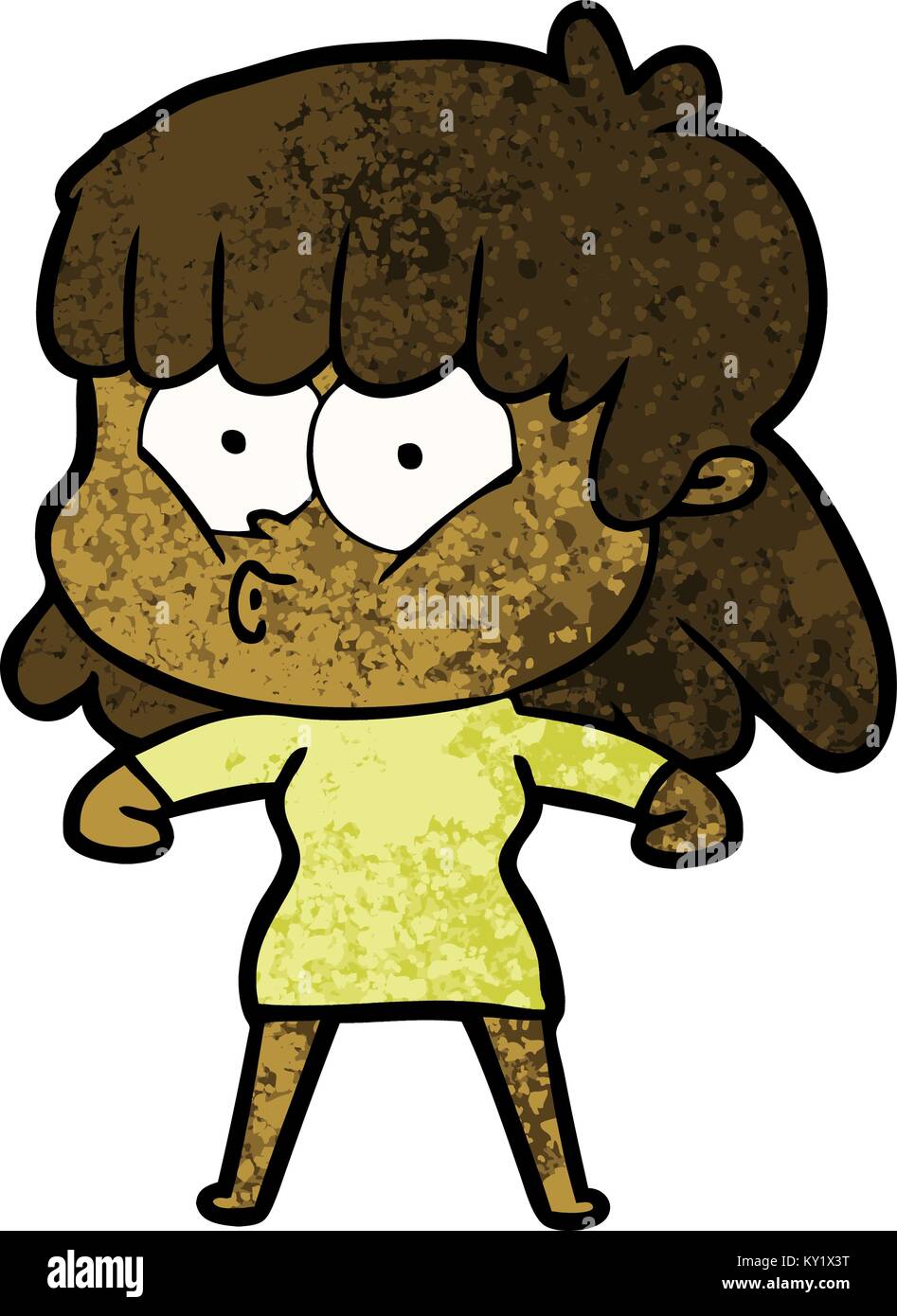 cartoon whistling girl Stock Vector Image & Art - Alamy